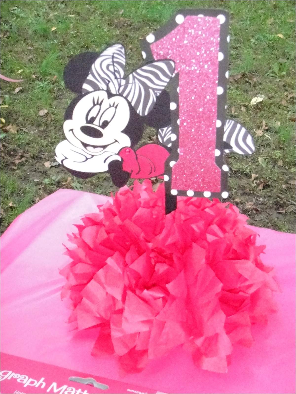Minnie Mouse and Zebra Print Birthday Party Ideas | Photo 8 of 24 ...