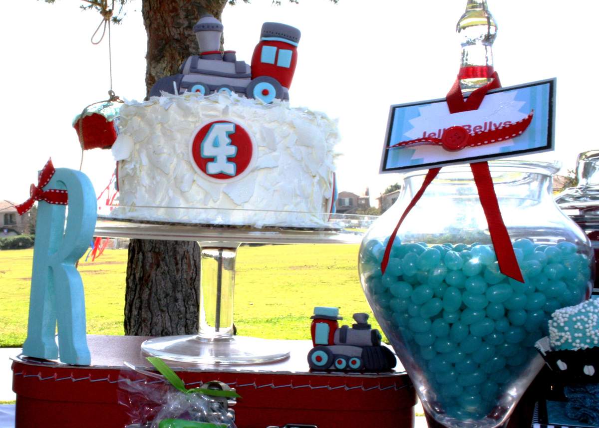 Vintage Trains Birthday Party Ideas | Photo 20 of 41 | Catch My Party