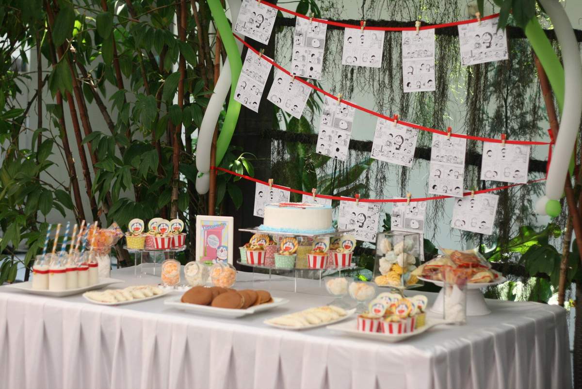 Doraemon Party Birthday Party Ideas | Photo 8 of 15 | Catch My Party