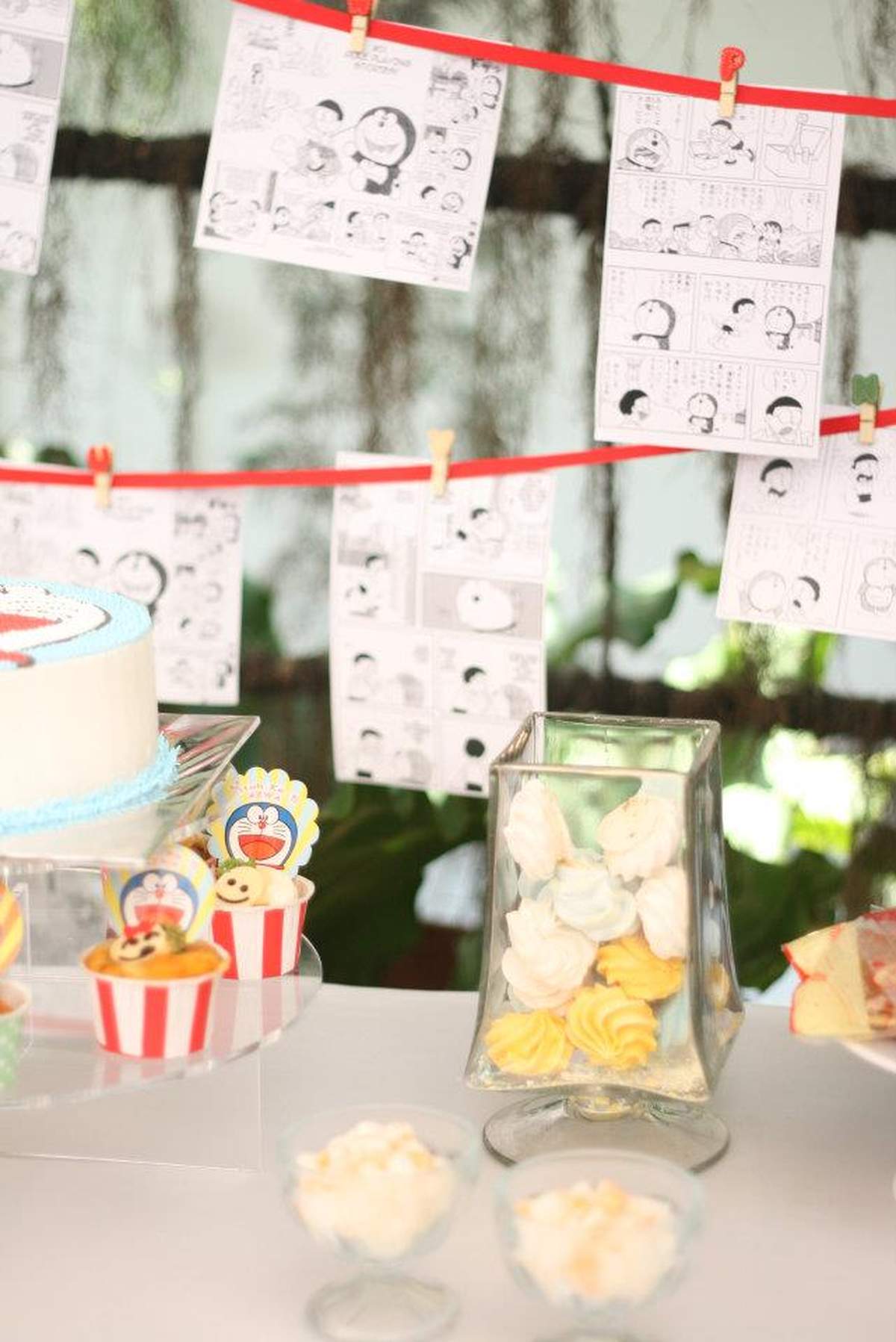 Doraemon Party Birthday Party Ideas | Photo 8 of 15 | Catch My Party