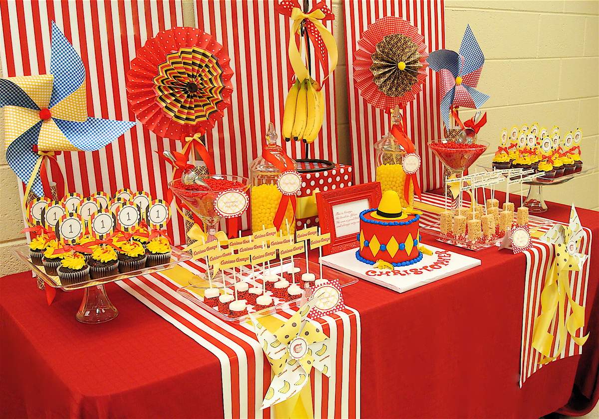 Curious George Birthday Party Ideas | Photo 8 of 16 | Catch My Party
