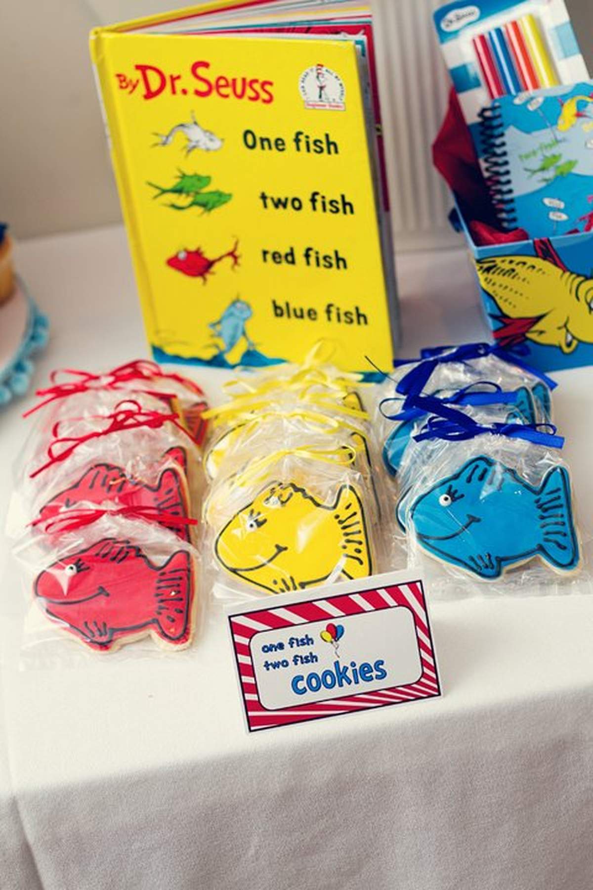 Cat in the Hat and Thing 1/2 and One Fish 2 Fish Birthday Party Ideas ...
