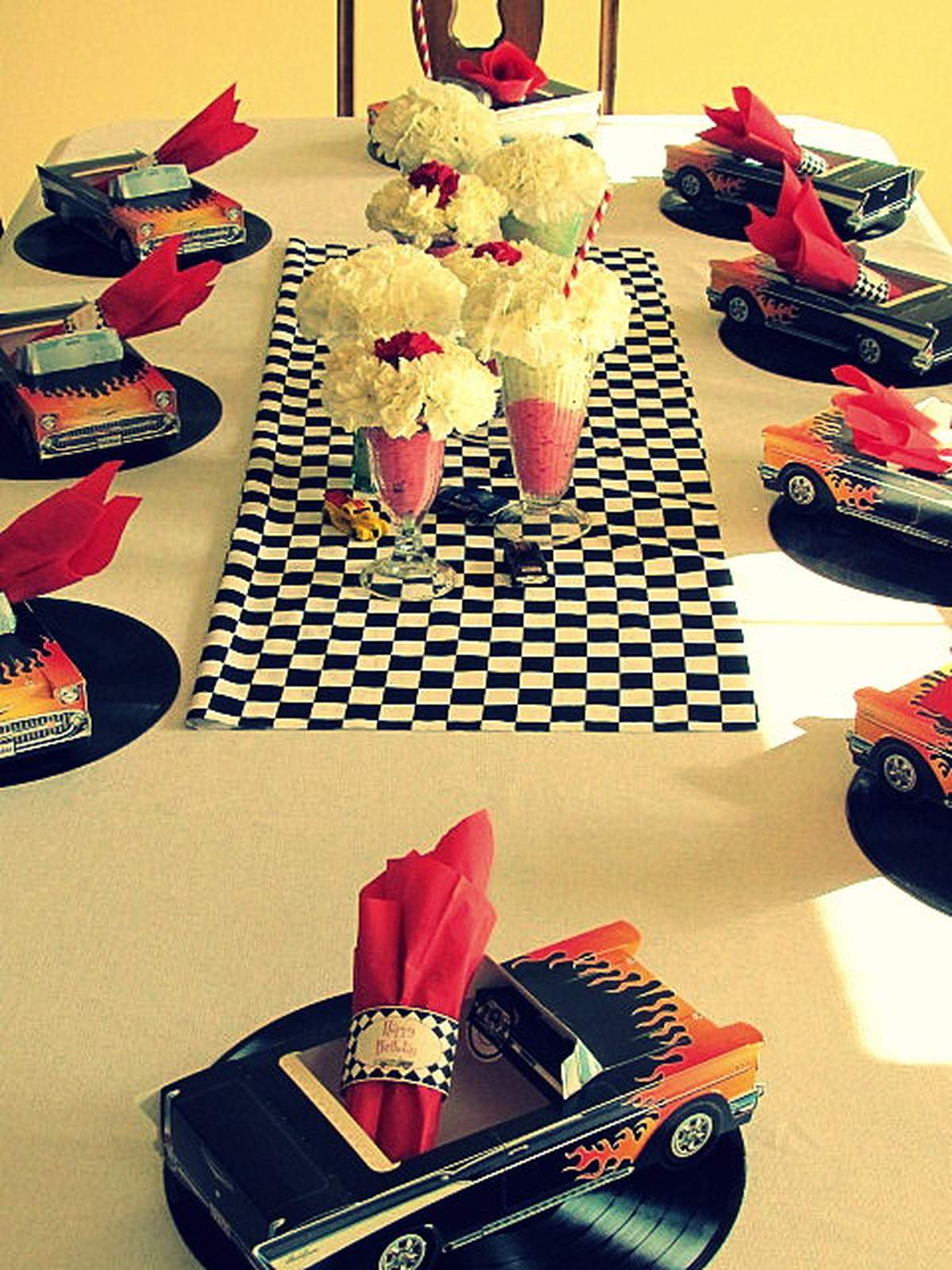 1950s Hot Rod Theme Birthday Party Ideas | Photo 34 of 76 | Catch My Party