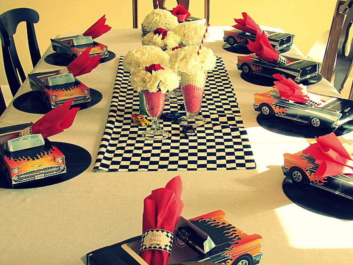 1950s Hot Rod Theme Birthday Party Ideas | Photo 34 of 76 | Catch My Party