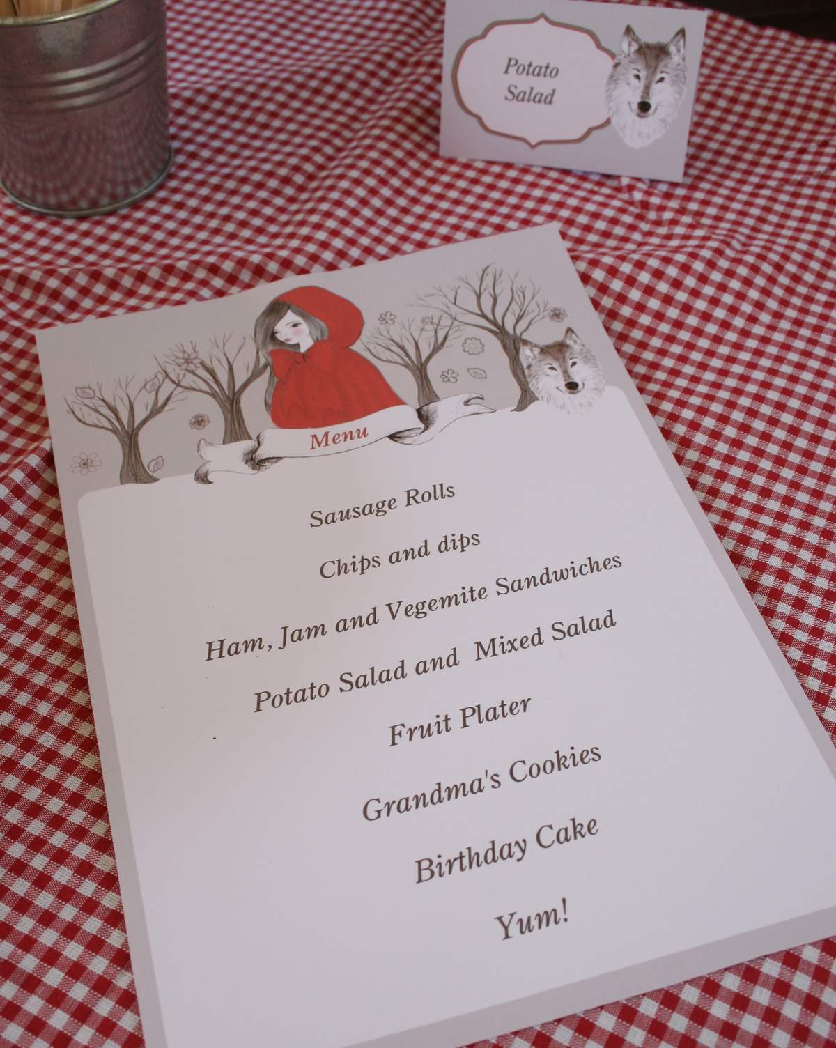 Little Red Riding Hood Party Birthday Party Ideas | Photo 3 of 46 ...