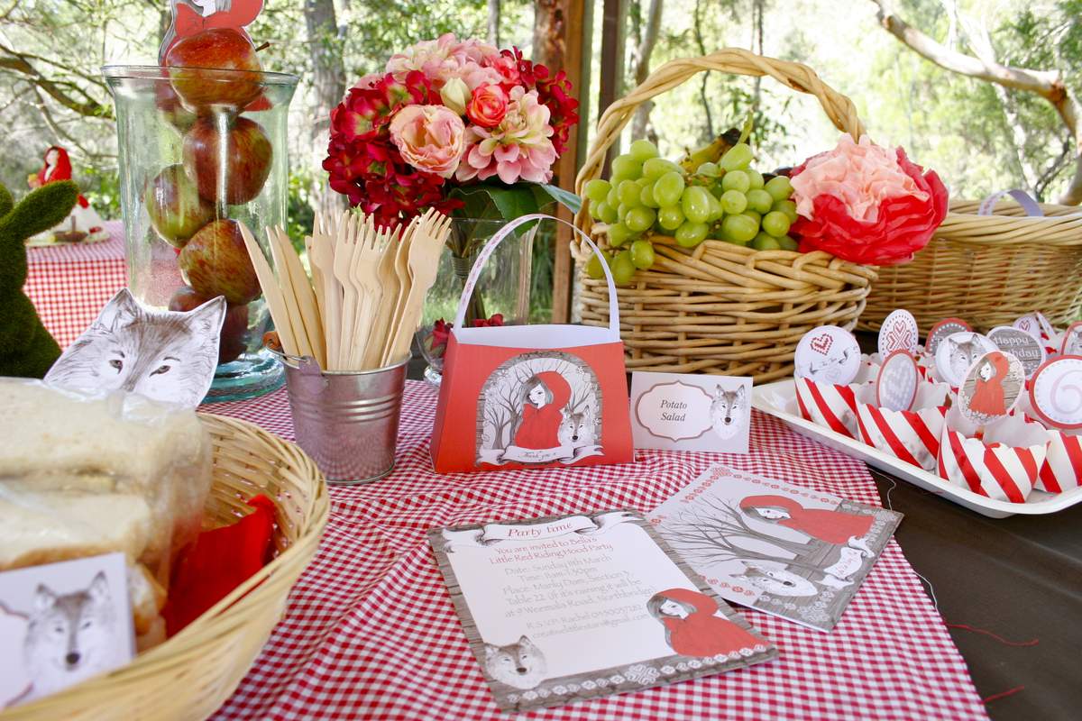 Little Red Riding Hood Party Birthday Party Ideas | Photo 1 of 46 ...