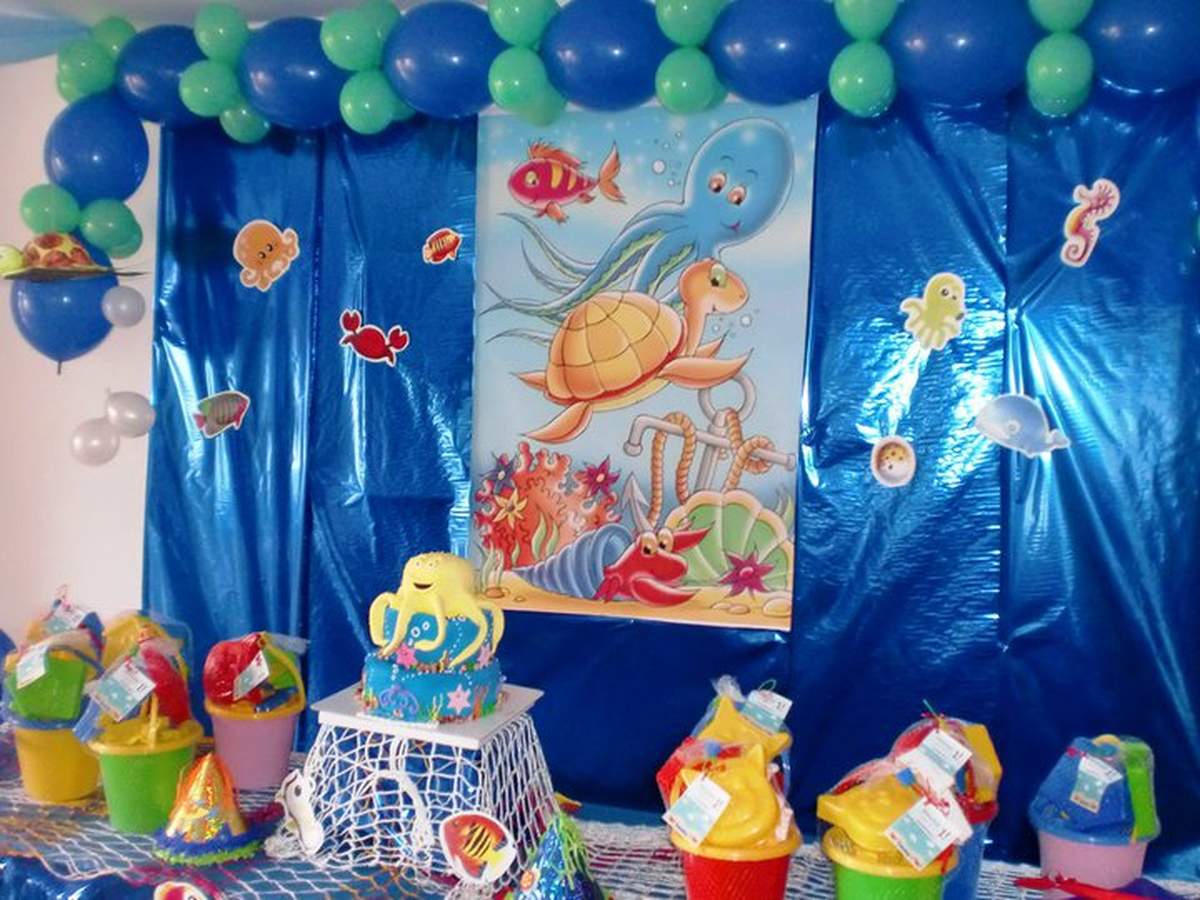 Ocean/Under the Sea Birthday Party Ideas | Photo 10 of 11 | Catch My Party