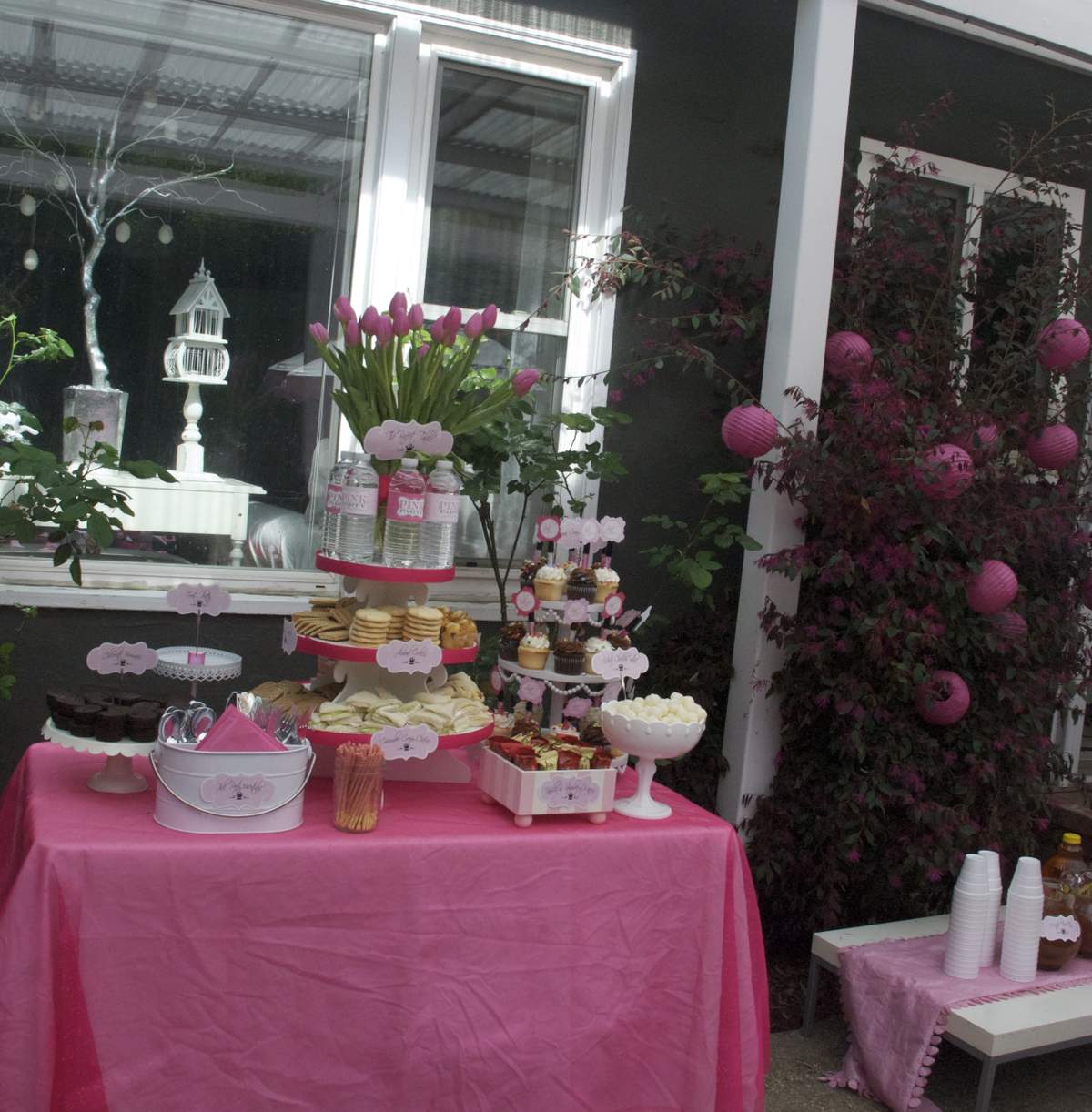 Pink Spring Party Ideas | Photo 18 of 27 | Catch My Party
