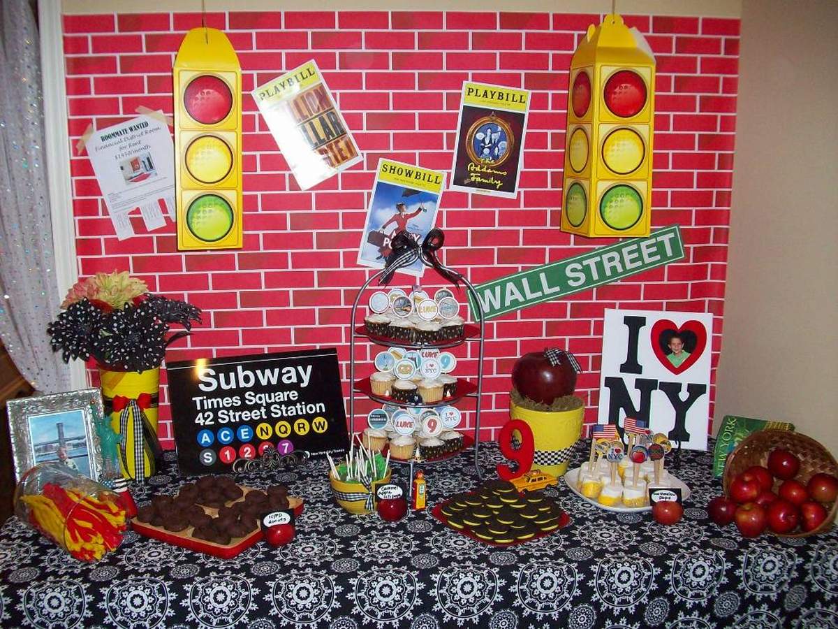 New York City Birthday Party Ideas Photo 15 Of 45 Catch My Party