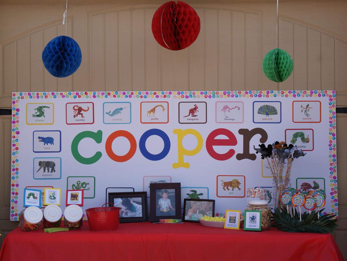 Author Eric Carle's All About Animals-Themed Party Birthday Party Ideas ...