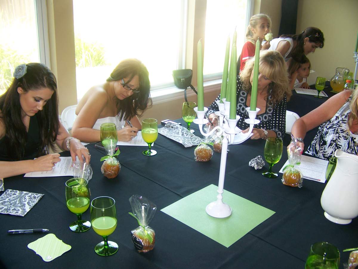 Green Apple Theme Bridal Shower Bridal/Wedding Shower Party Ideas | Photo 11 of 14 | Catch My Party