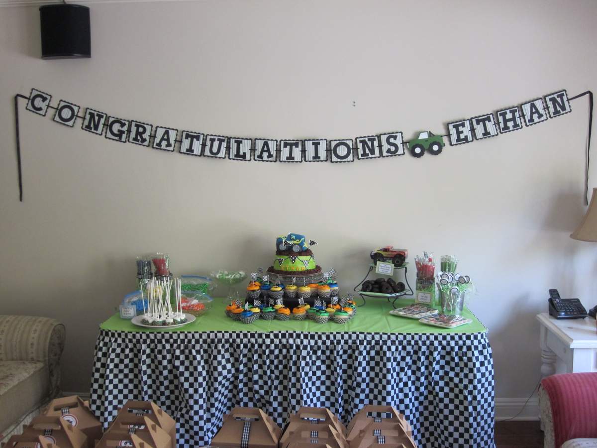 Monster Truck Graduation/End of School Party Ideas | Photo 4 of 24 ...