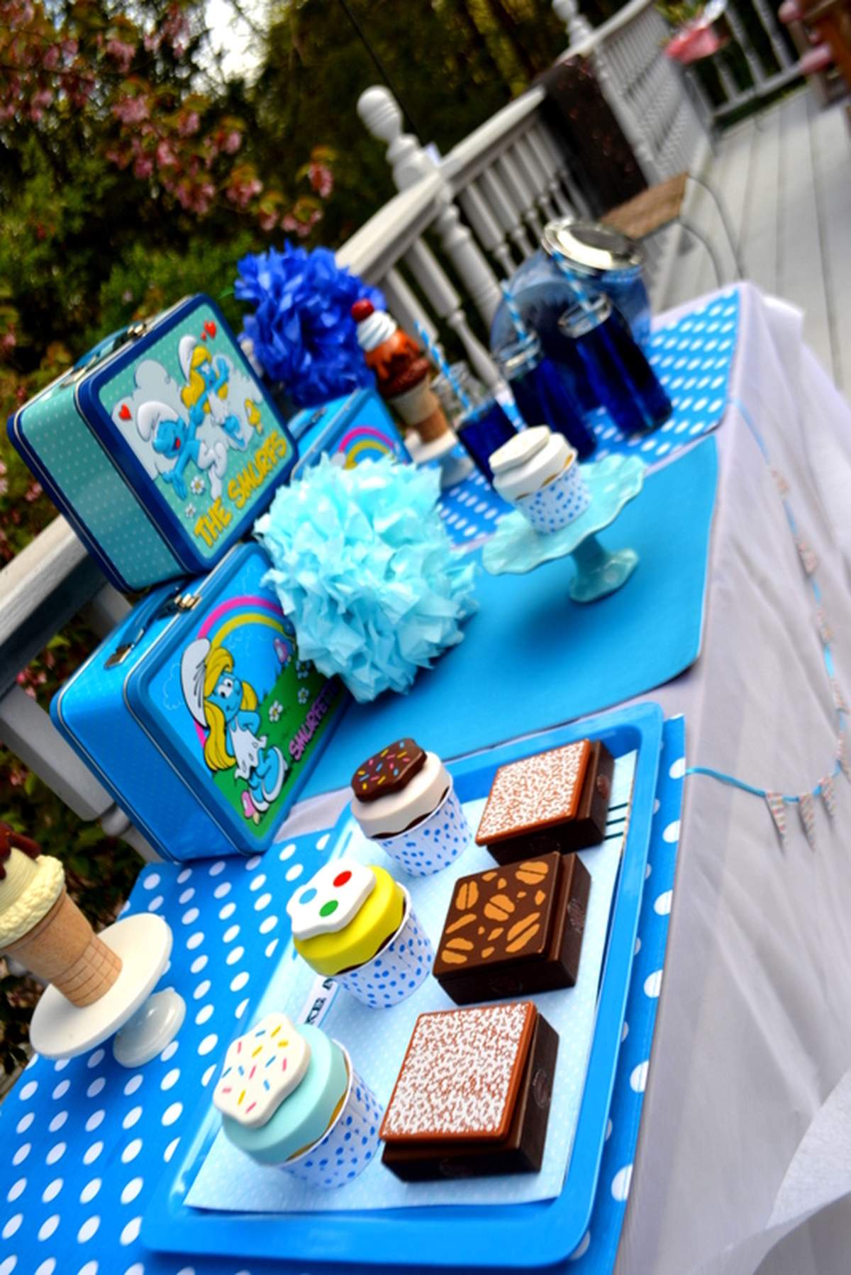 The smurfs Playdate Party Ideas | Photo 8 of 36 | Catch My Party