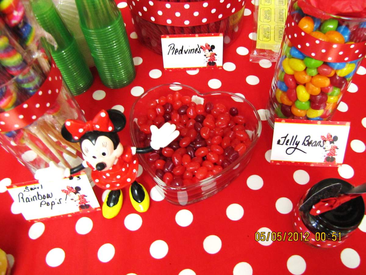 Minnie Mouse Red Polka Dots Birthday Party Ideas | Photo 4 of 77 ...