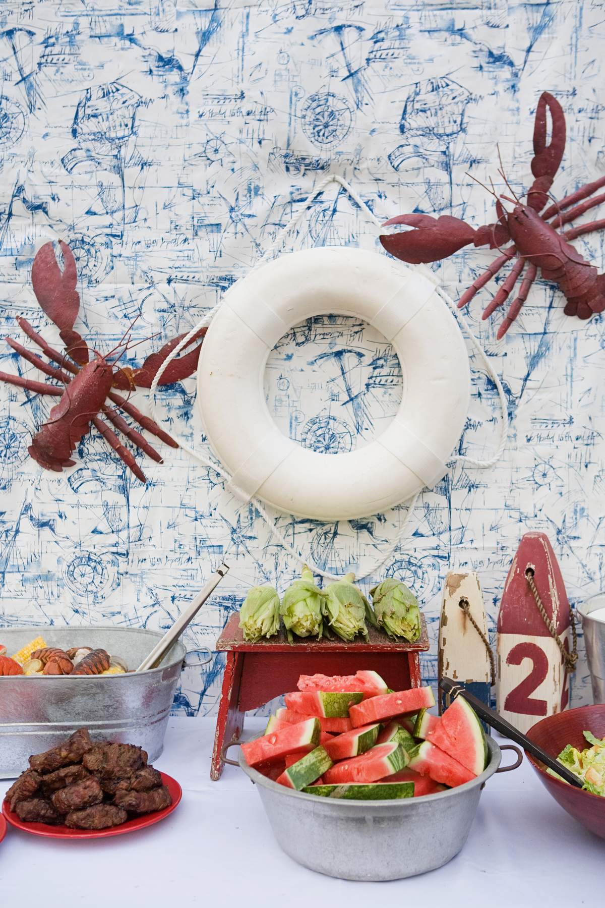 Coastal/Nautical Birthday Party Ideas | Photo 11 of 21 | Catch My Party