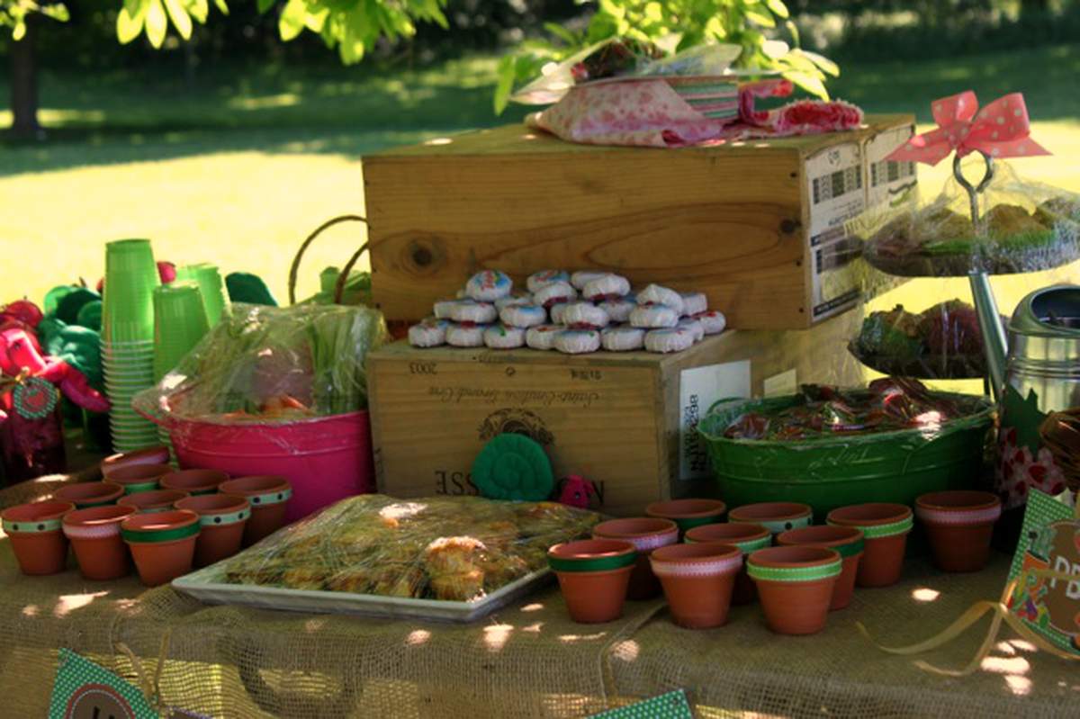 Snails and Strawberries Gardening Party Birthday Party Ideas | Photo 7 ...