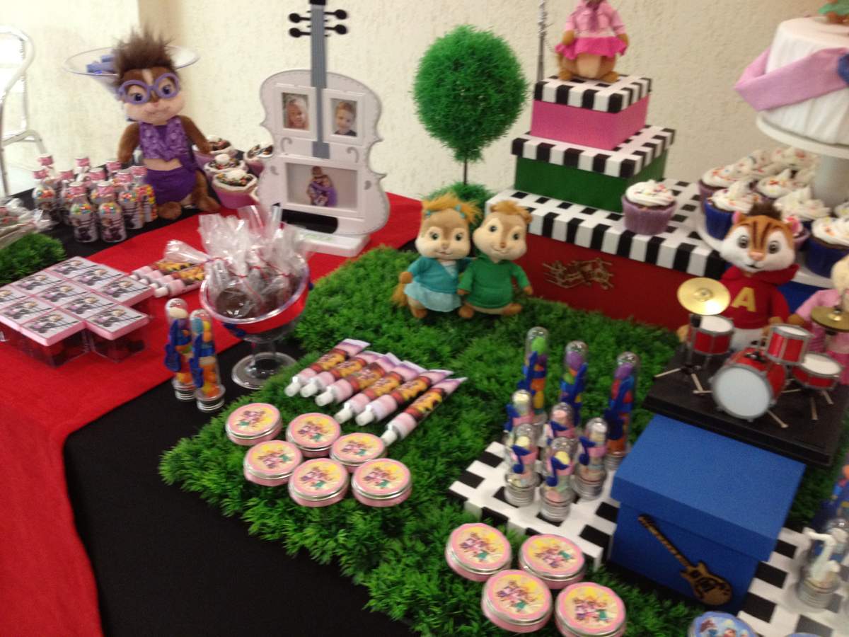 Alvin and the Chipmunks twins birthday Party Ideas | Photo 5 of 19 ...