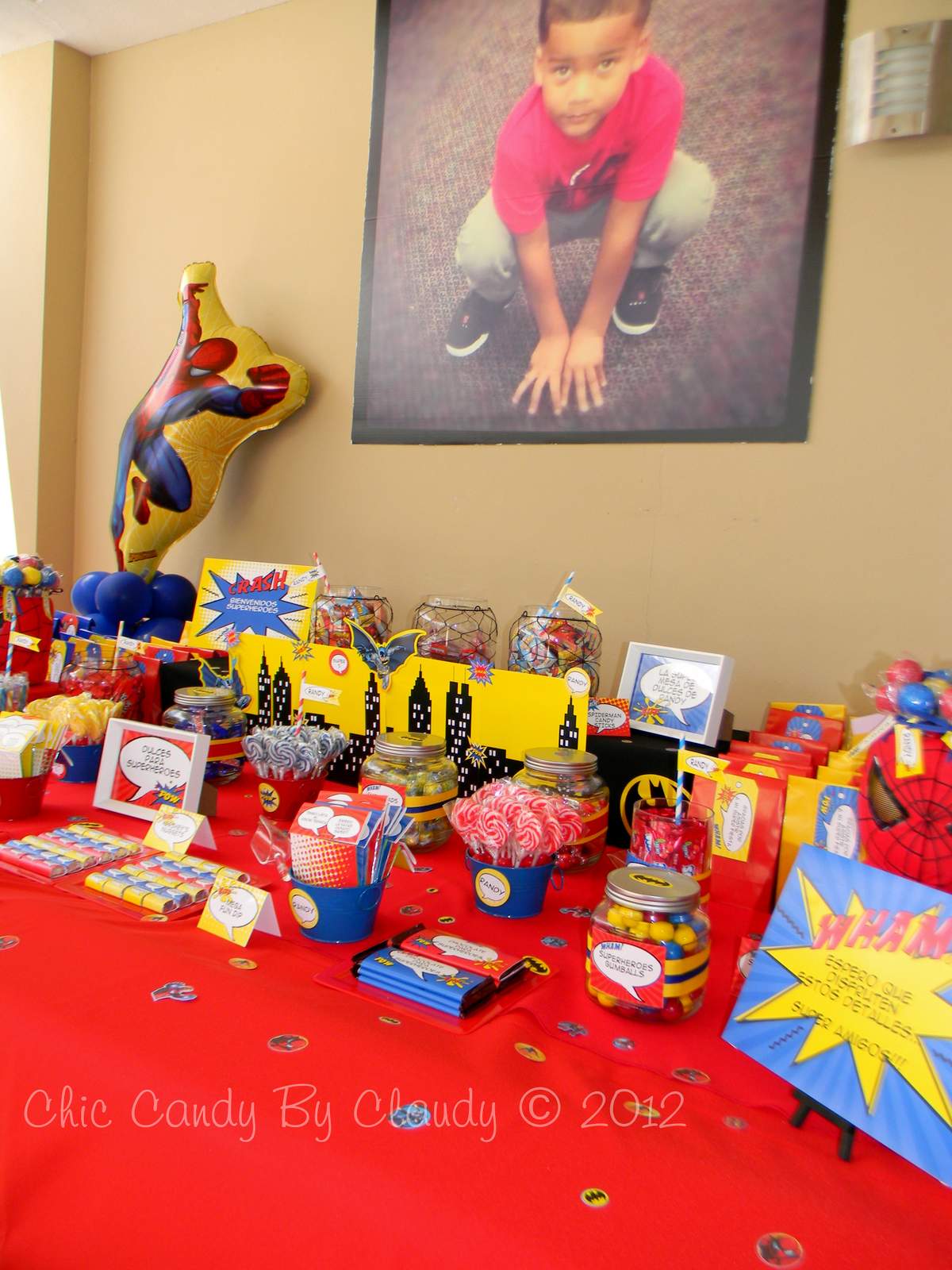 Batman, Spiderman and Ironman Birthday (Superheroes Party) Birthday ...