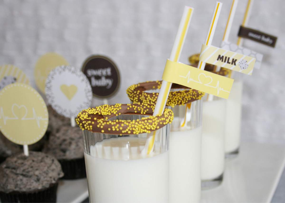Cookies & Milk Baby Shower Party Ideas | Photo 9 of 12 | Catch My Party