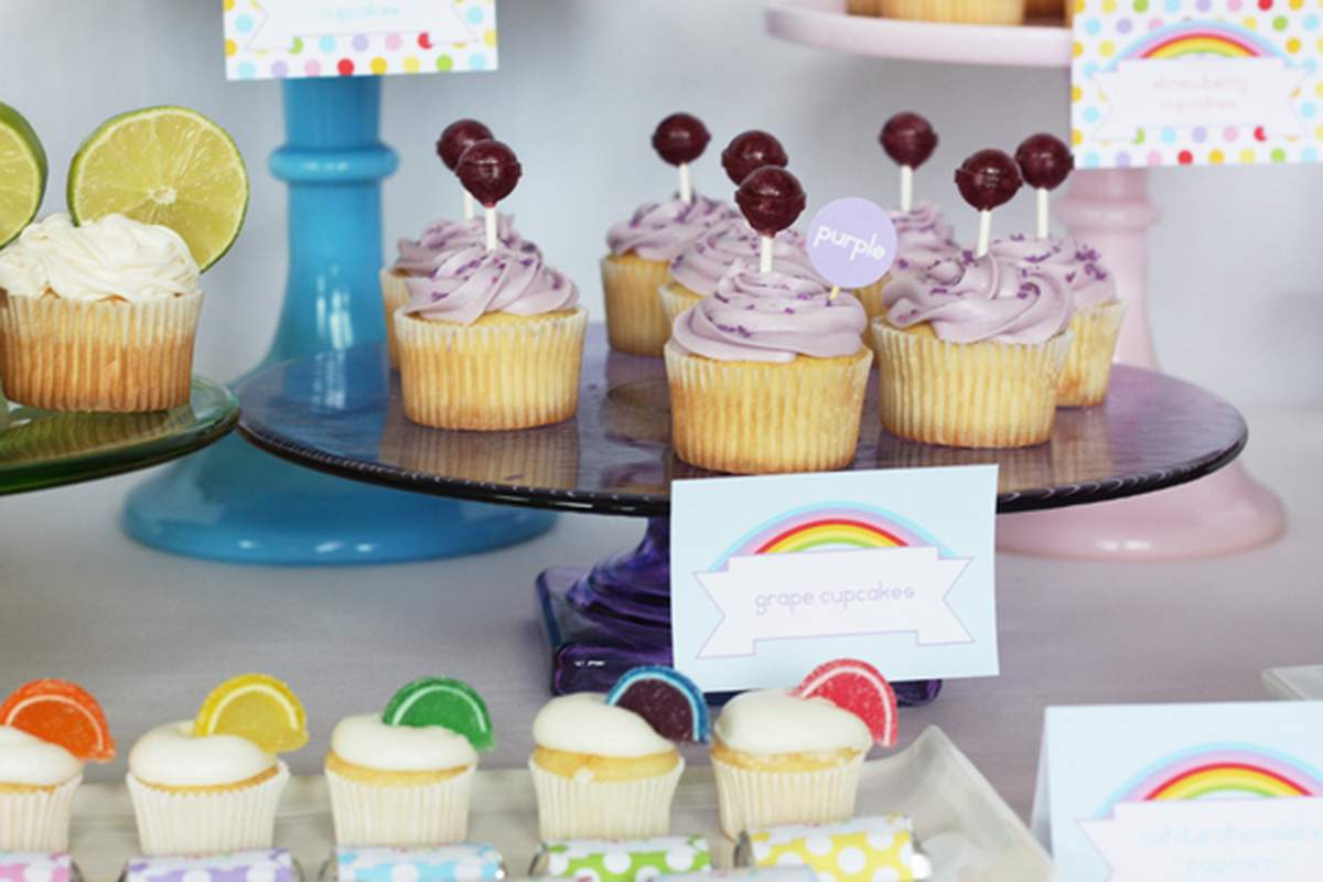 Rainbow Birthday Party Ideas | Photo 18 of 28 | Catch My Party