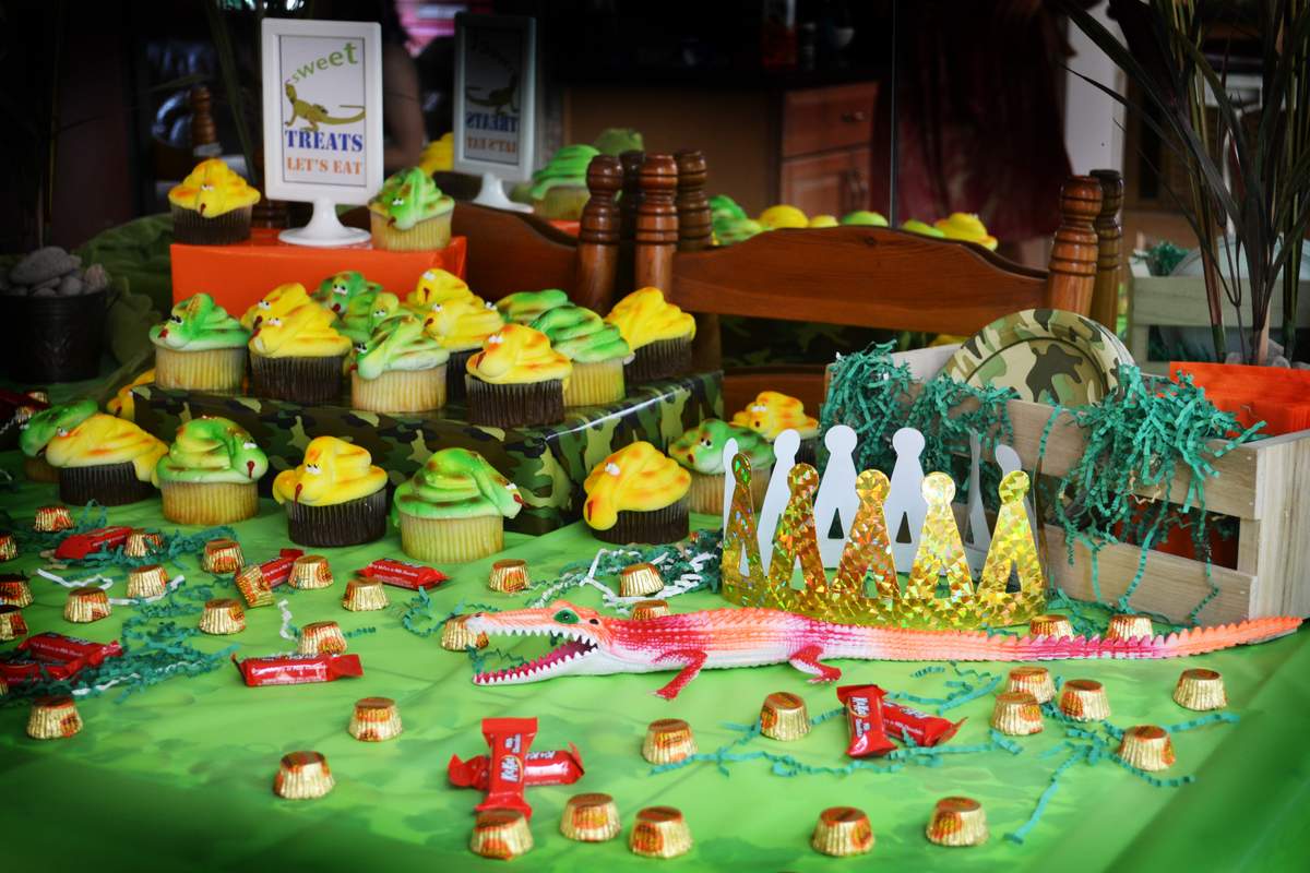 Snakes, lizards, alligators, Reptiles Birthday Party Ideas | Photo 1 of ...