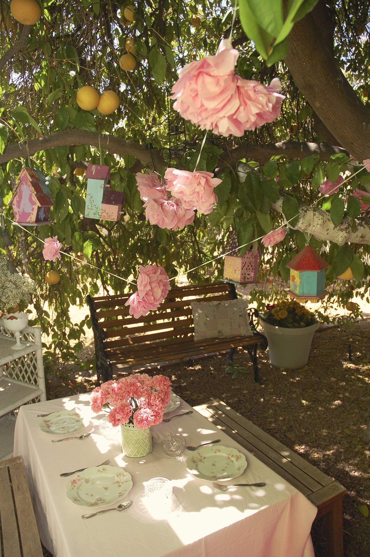 Blush Tea Party Party Ideas | Photo 2 of 26 | Catch My Party