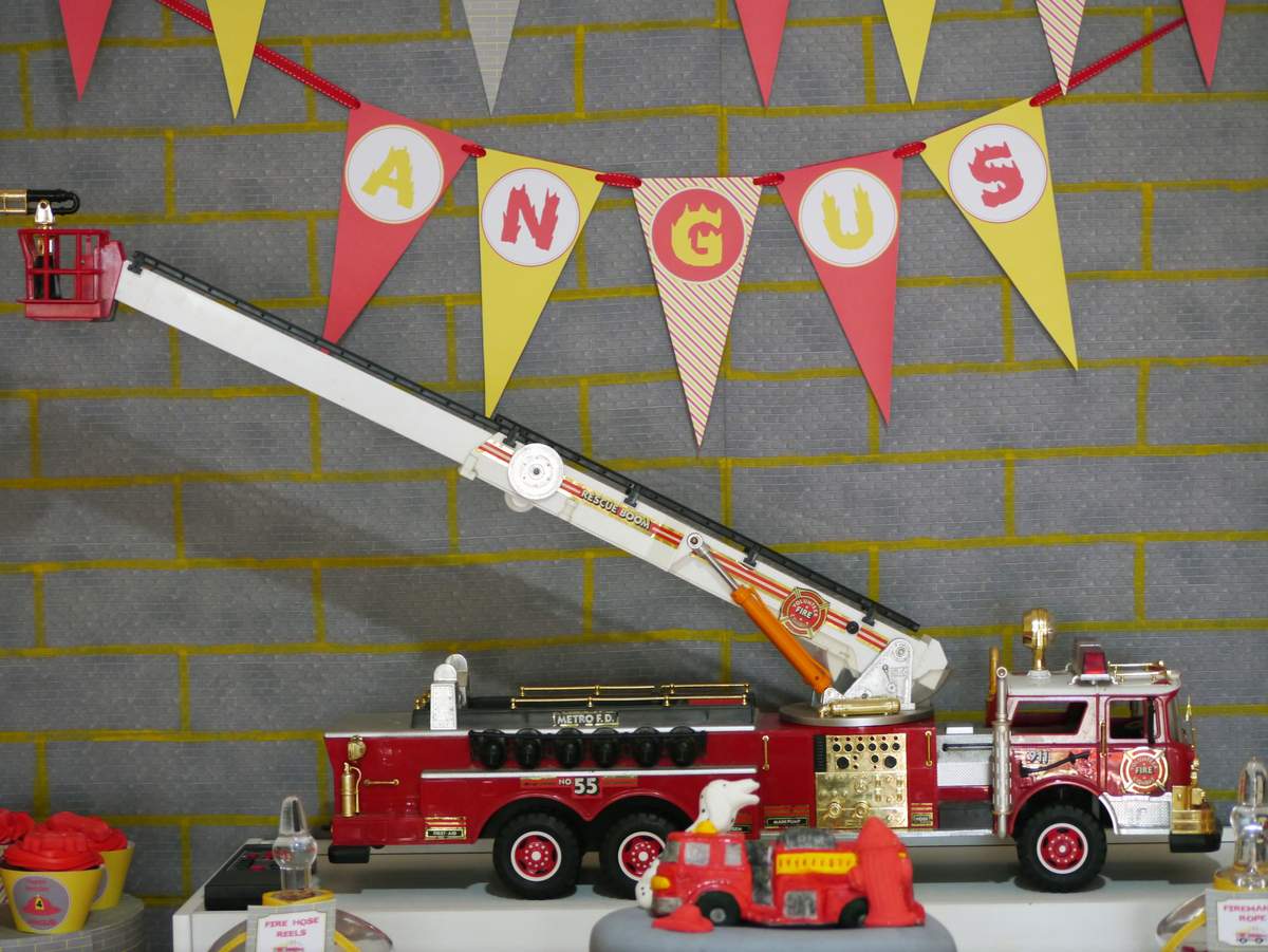 Firetruck, Fire Engine Birthday Party Ideas | Photo 11 of 20 | Catch My ...