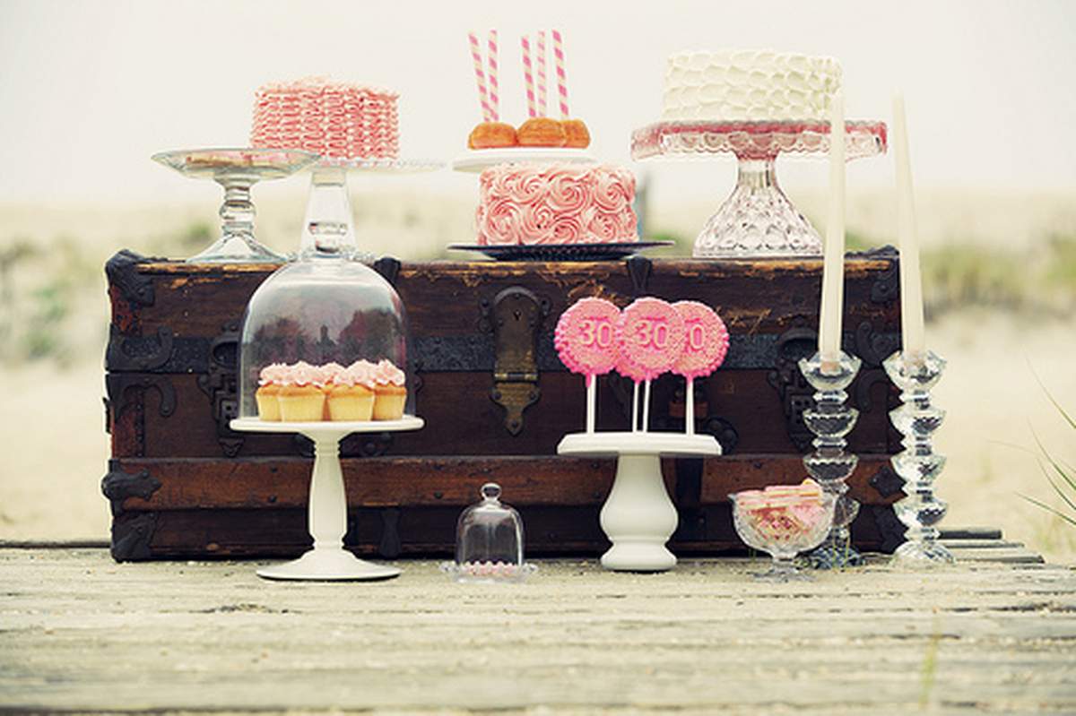 Romantic Pink Beach Party Birthday Party Ideas | Photo 1 of 11 | Catch ...