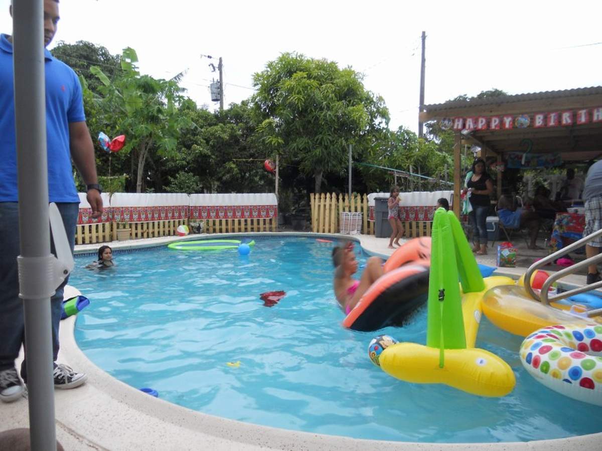 Mickey Mouse Pool Party Birthday Party Ideas | Photo 8 of 38 | Catch My ...