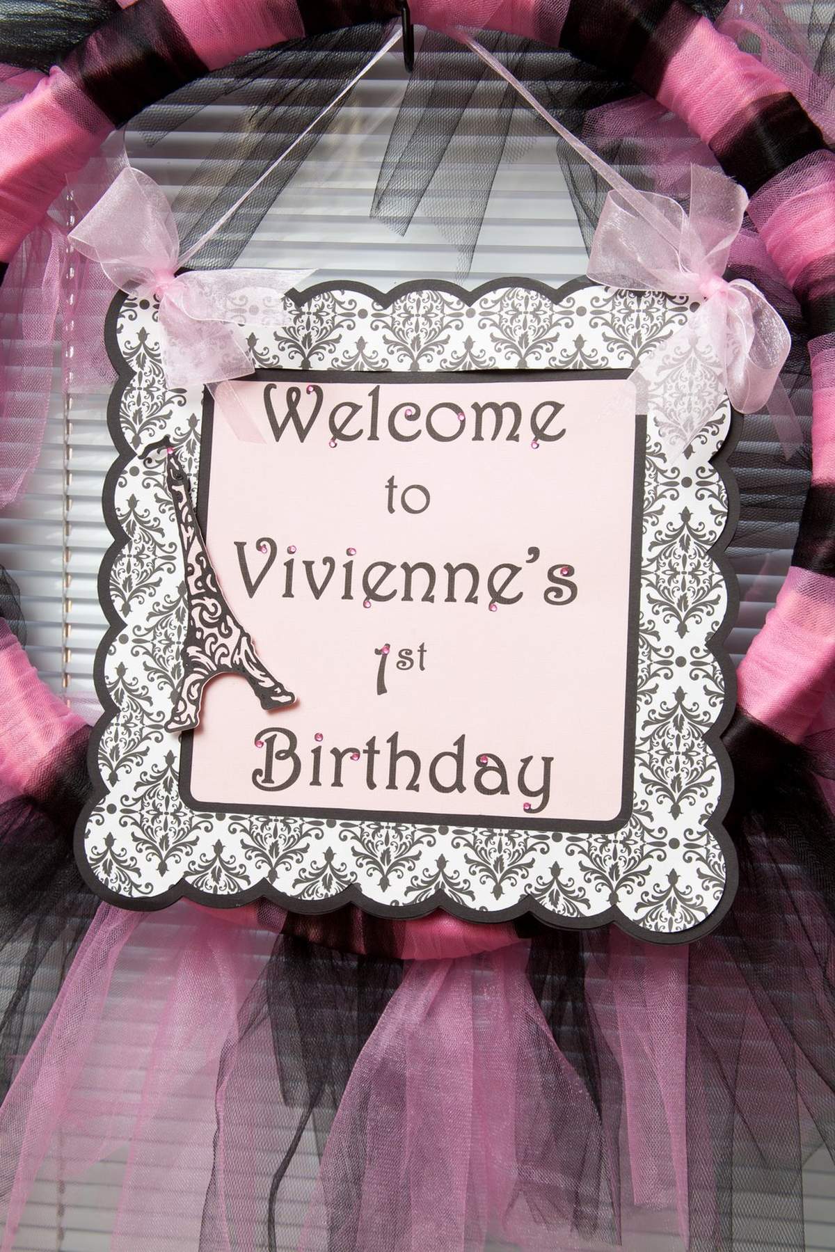 Parisian, French, Paris, Pink, Pink and black Birthday Party Ideas ...