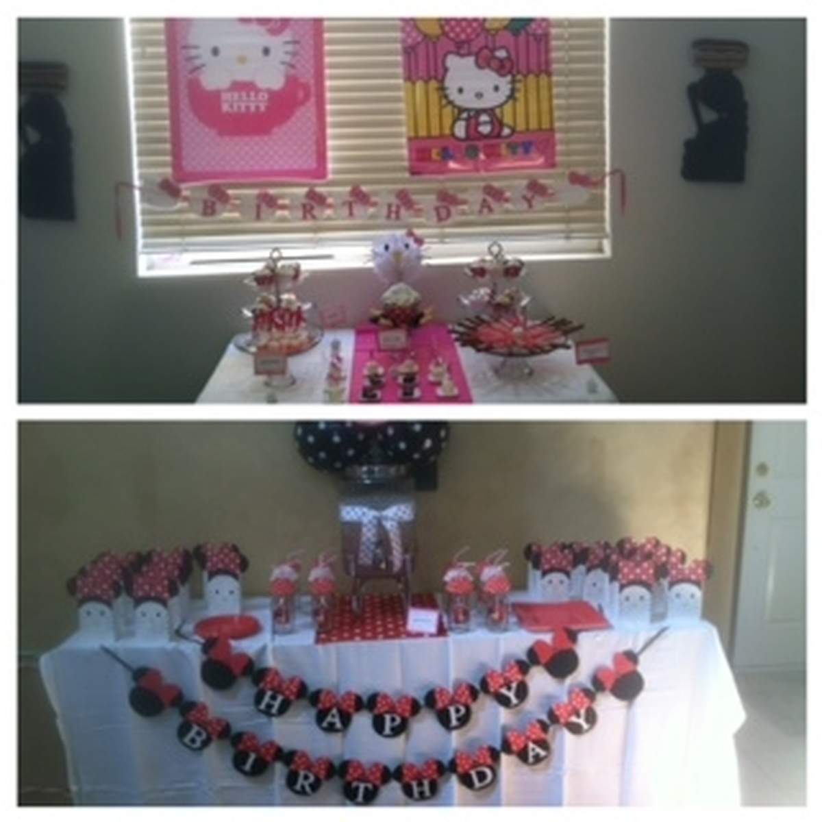 Hello Kitty and Minnie Mouse Birthday Party Ideas | Photo 32 of 34 ...