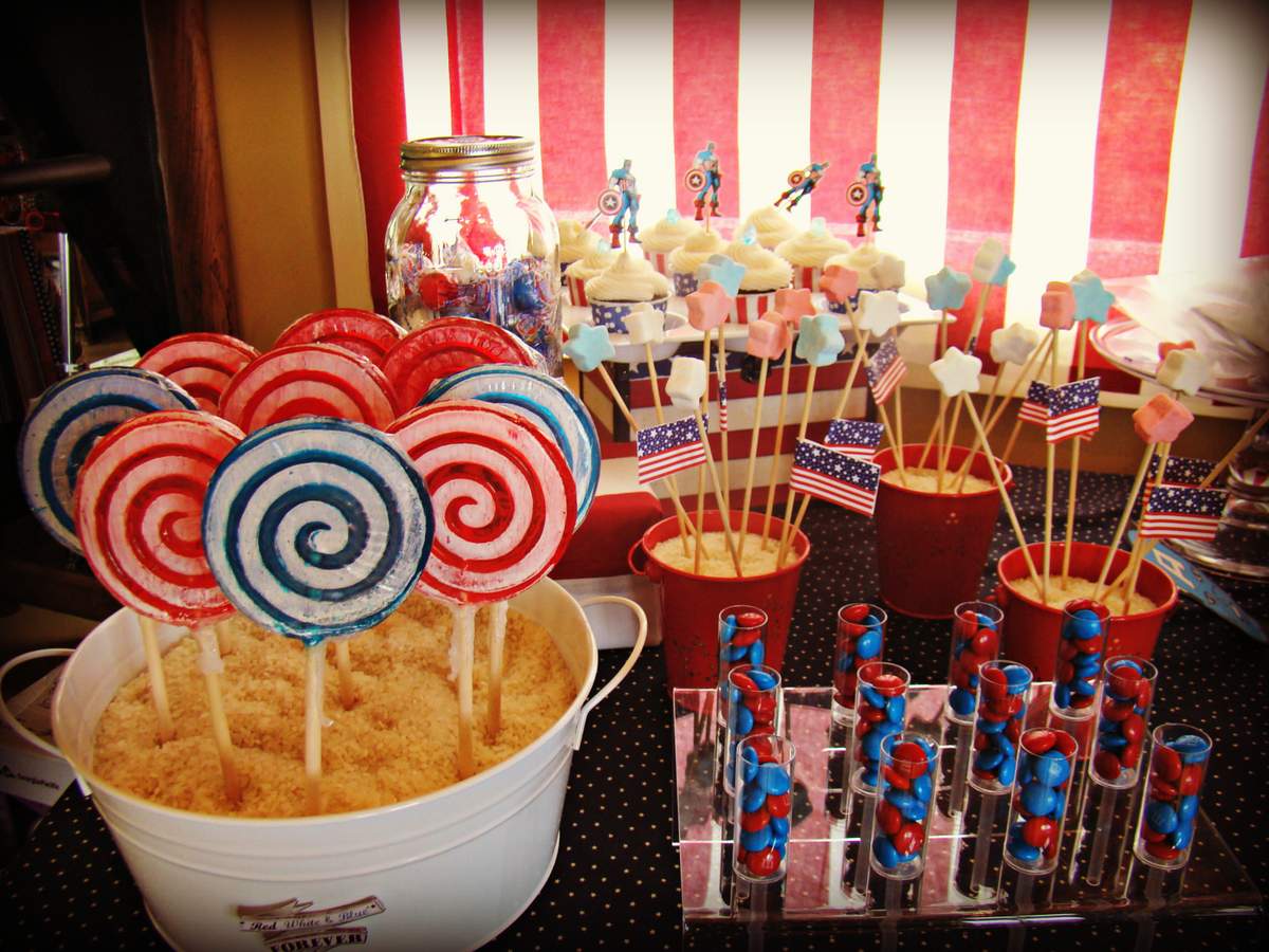 Captain America Birthday Party Ideas | Photo 1 of 25 | Catch My Party