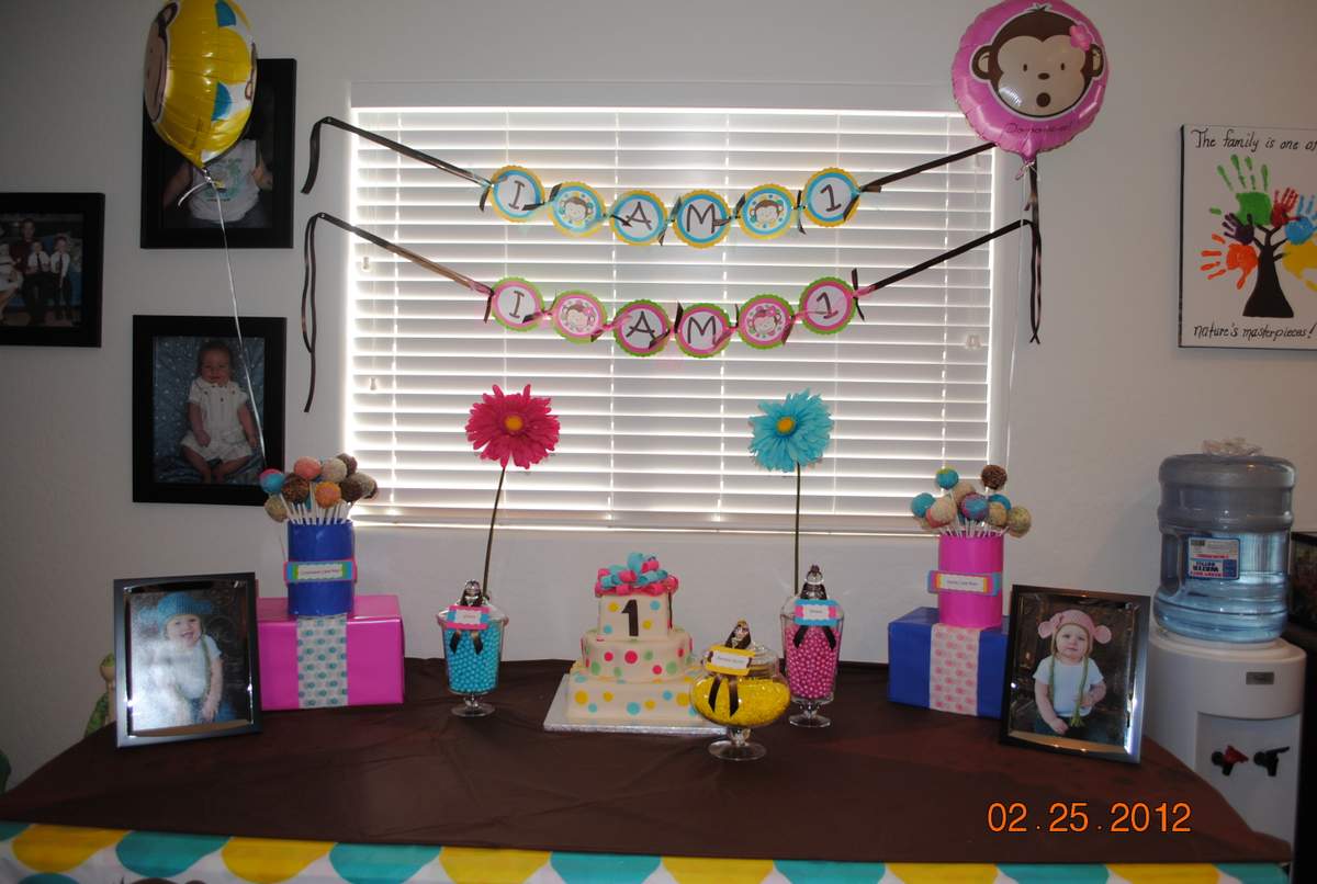 Mod Monkey Birthday Party Ideas | Photo 1 of 47 | Catch My Party