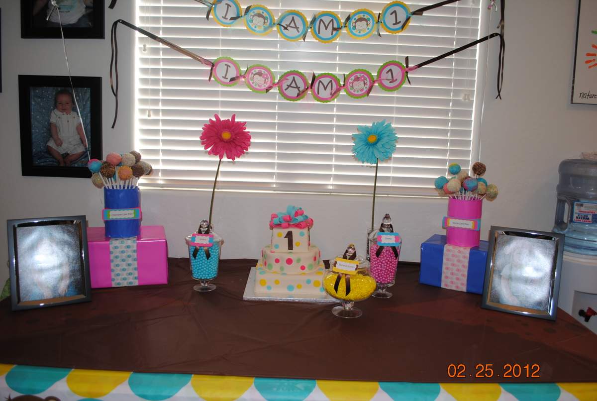 Mod Monkey Birthday Party Ideas | Photo 1 of 47 | Catch My Party