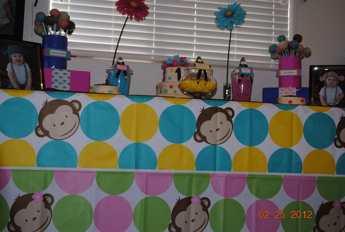 Mod Monkey Birthday Party Ideas | Photo 1 of 47 | Catch My Party
