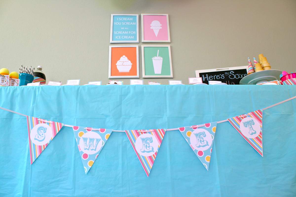 Ice Cream Social Summer Party Ideas | Photo 1 of 23 | Catch My Party