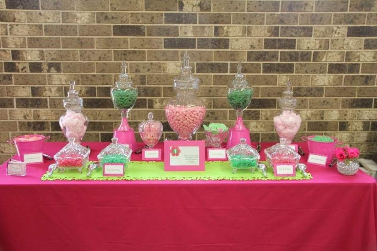 Pink & Green Birthday Party Ideas | Photo 2 of 7 | Catch My Party