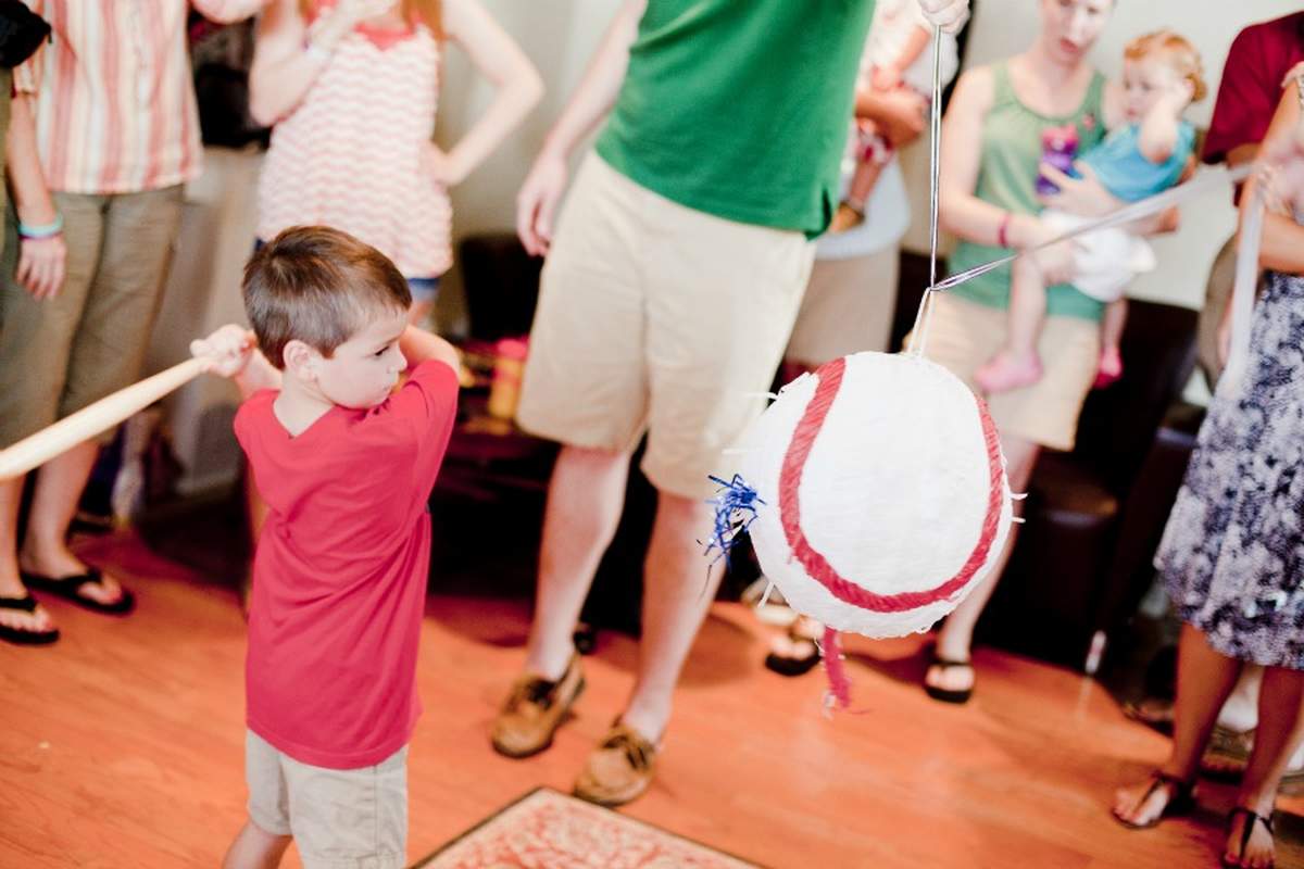 Baseball Gender Reveal Party Ideas | Photo 1 of 16 | Catch My Party