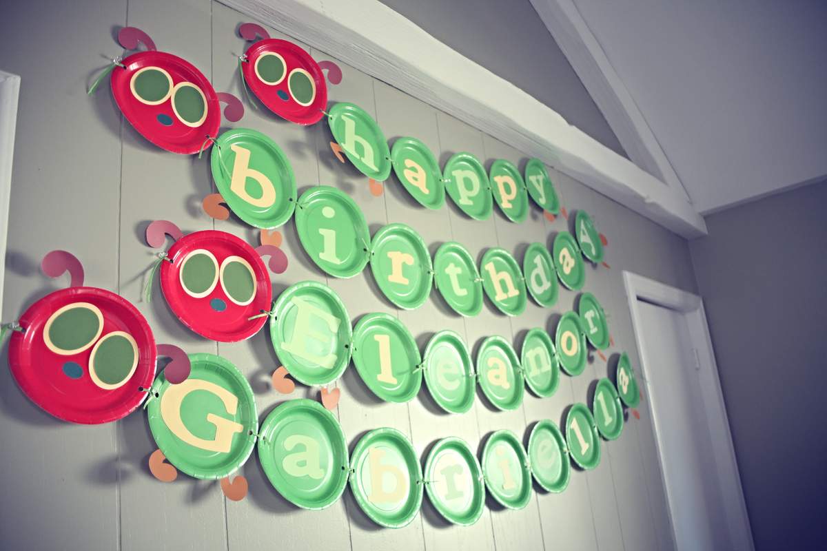 The Very Hungry Caterpillar, by Eric Carle Birthday Party Ideas | Photo ...