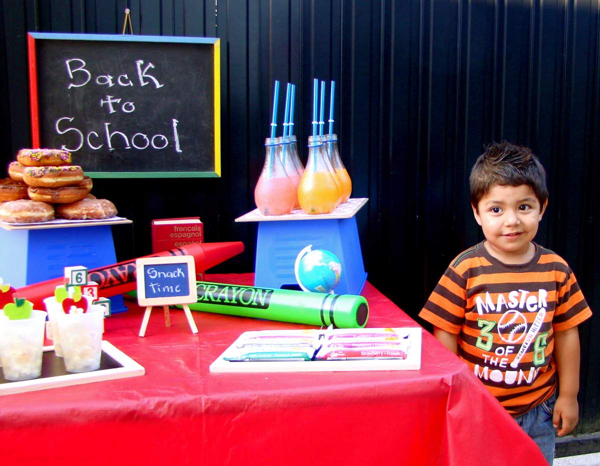 Back To School / First Day of School Back to School Party Ideas | Photo ...