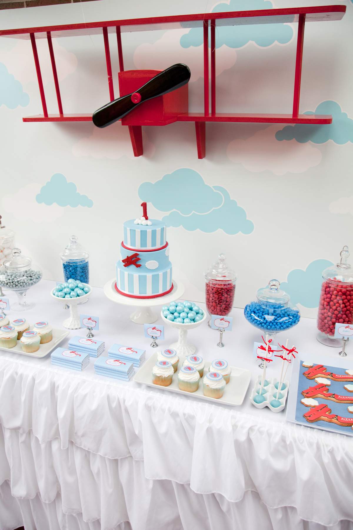 Vintage Aeroplane Party Birthday Party Party Ideas | Photo 5 of 12 ...