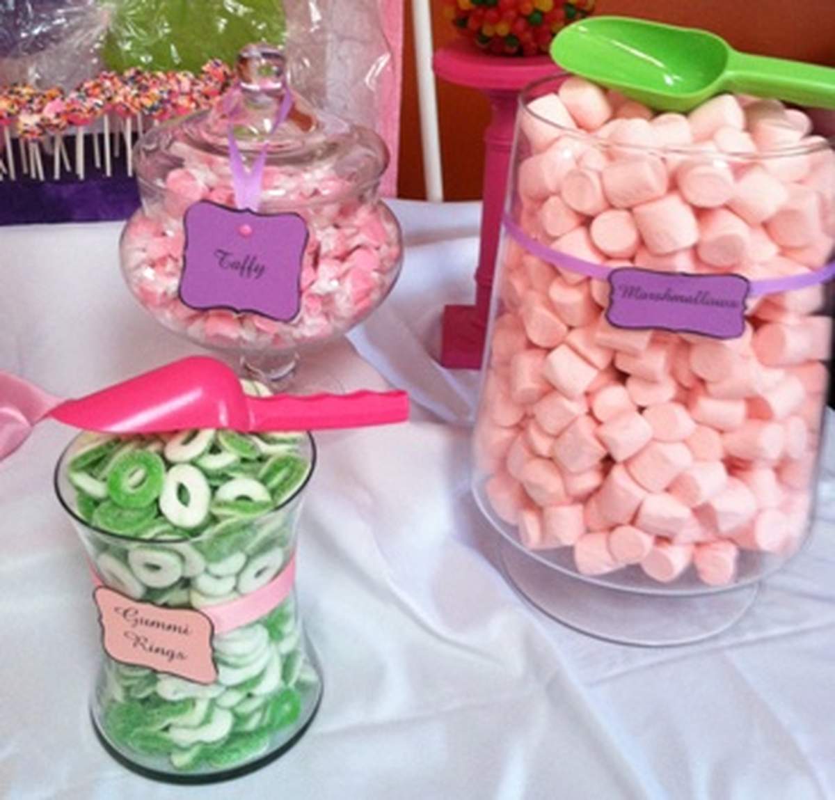 Candy tables Birthday Party Ideas | Photo 1 of 16 | Catch My Party