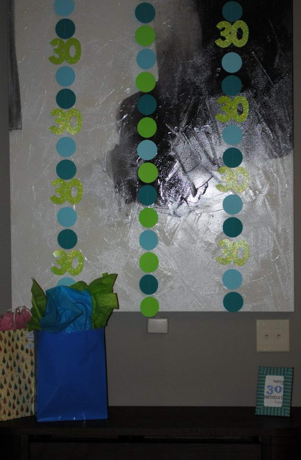 Teal, Light Blue and Green Chevron Birthday Party Ideas | Photo 4 of 6 ...