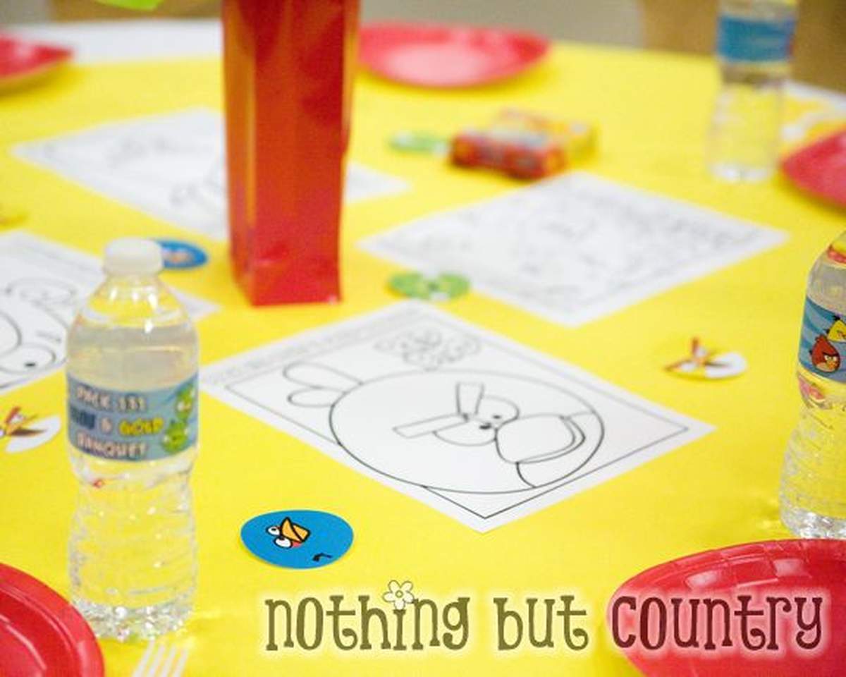 Angry Birds Blue & Gold Banquet - Cub Scouts Party Ideas | Photo 1 of ...