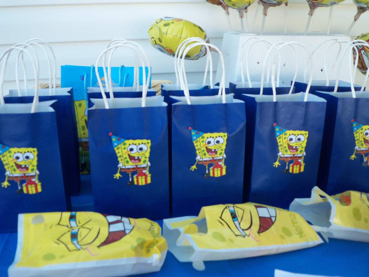 Spongebob- beach theme Birthday Party Ideas | Photo 18 of 66 | Catch My ...