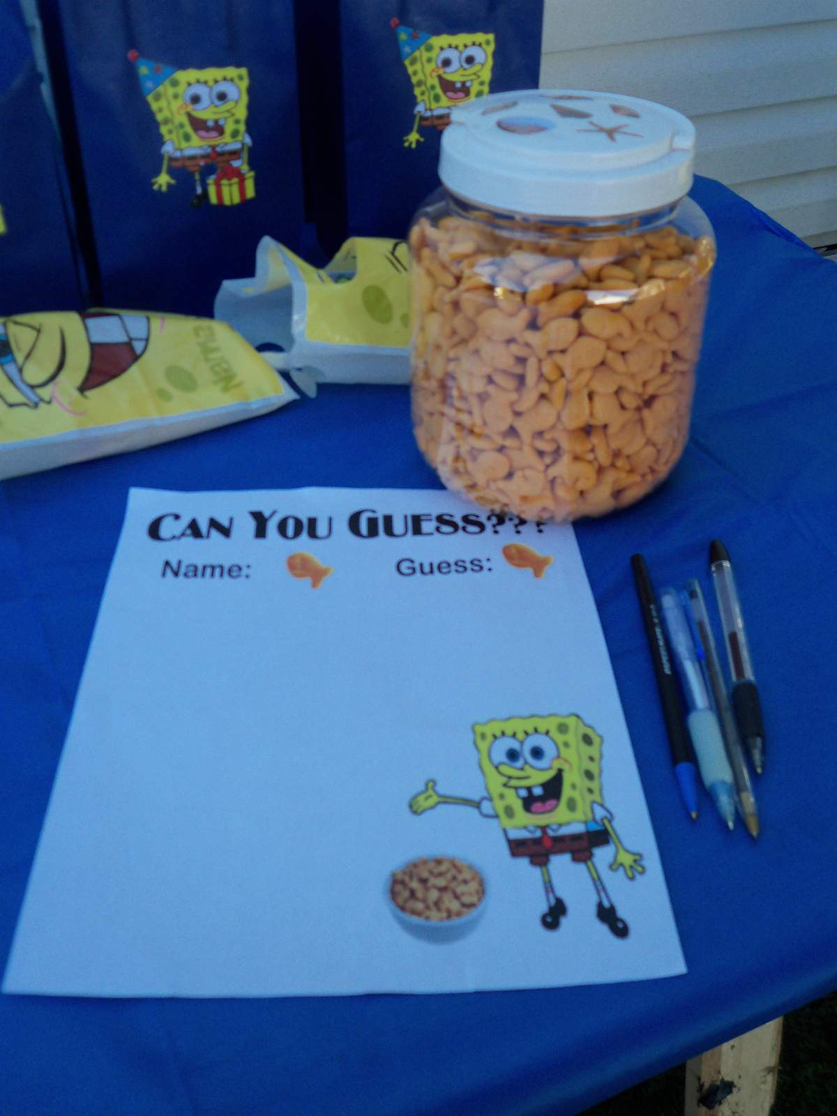 Spongebob- beach theme Birthday Party Ideas | Photo 18 of 66 | Catch My ...
