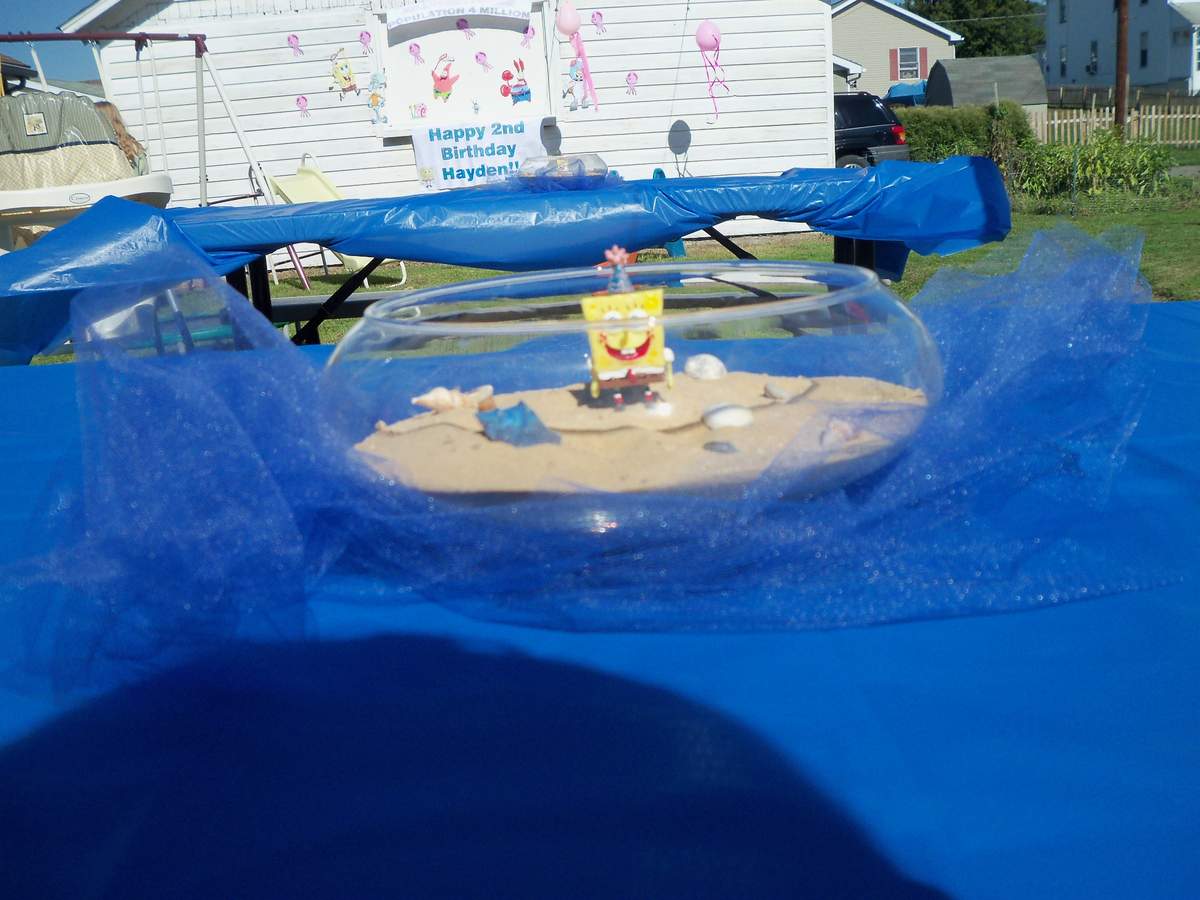 Spongebob- beach theme Birthday Party Ideas | Photo 18 of 66 | Catch My ...