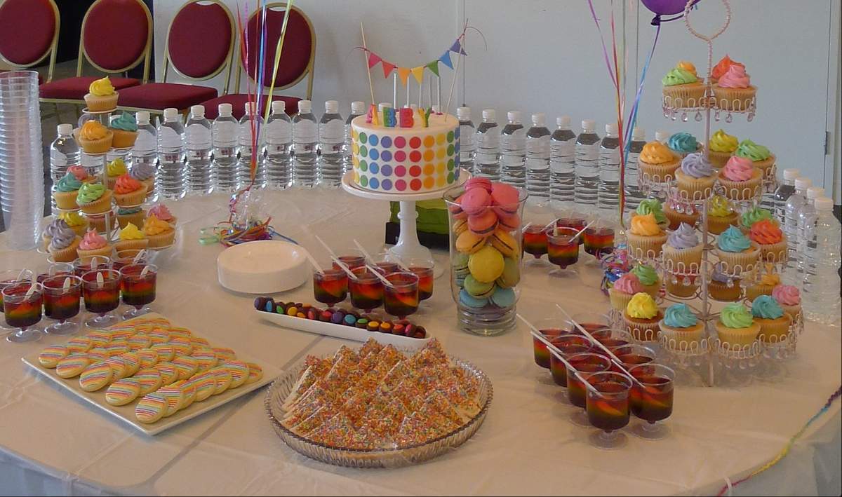 Rainbow Disco Birthday Party Ideas | Photo 1 of 5 | Catch My Party