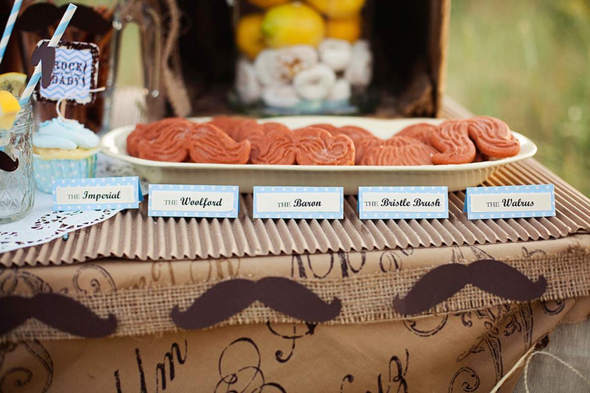 Mustache Shower/Birthday Baby Shower Party Ideas | Photo 11 of 15 ...