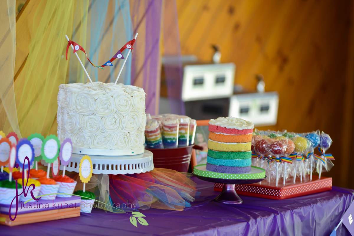 rainbow, colors Birthday Party Ideas | Photo 11 of 46 | Catch My Party